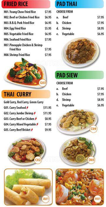 Menu at Gold Star restaurant, Mississauga