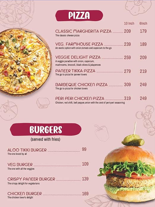 Menu of Brewbakes, Gurunanak Colony, Vijayawada
