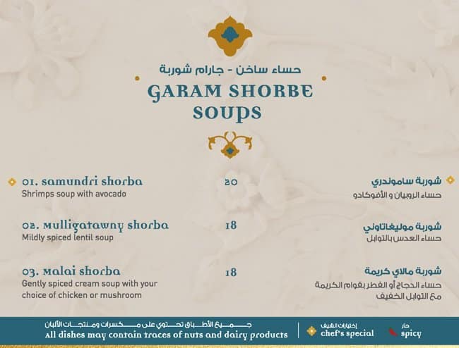 India Palace Menu, Menu for India Palace, Tourist Club Area (Al Zahiyah ...