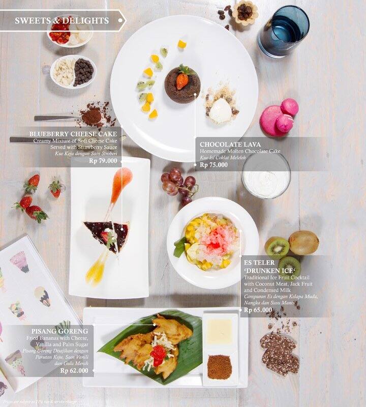 Menu at Graffiti Restaurant, South Jakarta, Jl. R.A. Kartini No.18