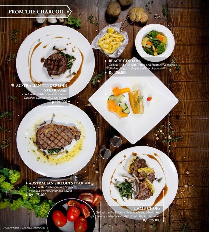 Menu at Graffiti Restaurant, South Jakarta, Jl. R.A. Kartini No.18