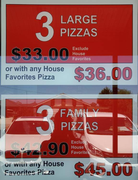 Menu at Palace Dial A Pizza fast food, Craigieburn