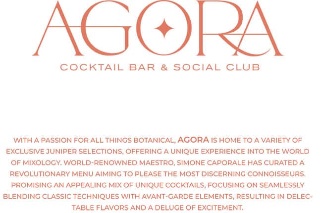 Menu of Agora Social Club, Downtown Dubai, Dubai