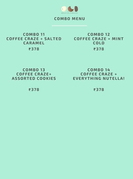 Menu at OCD - Oreo Compulsive Disorder, Chennai, 51