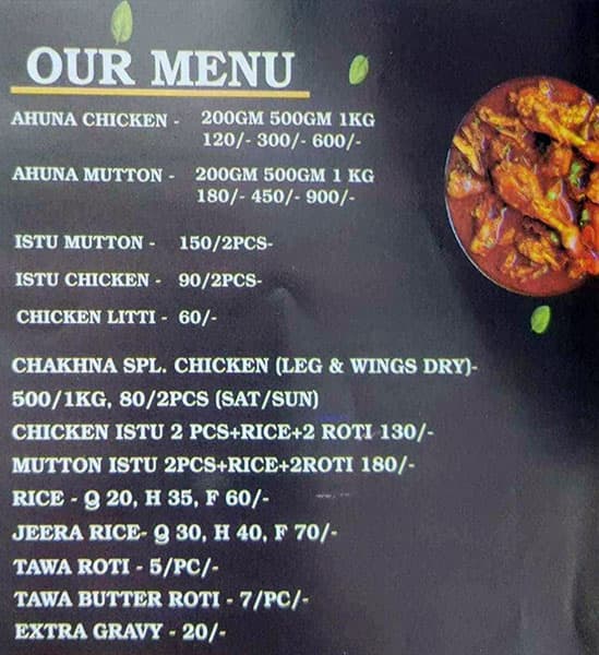Menu of Champaran Meat House, Mukherjee Nagar, New Delhi