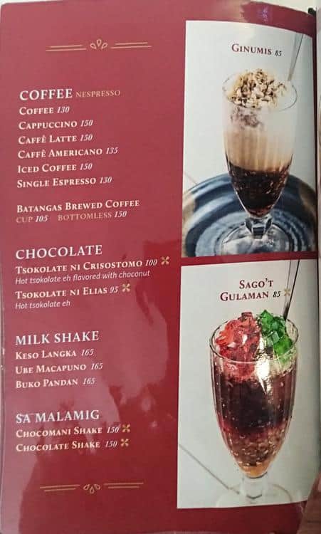 Menu at Crisostomo | Blue Bay Walk restaurant, Pasay, L104