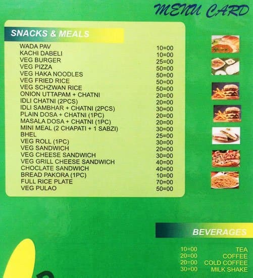 Good Food Menu, Menu for Good Food, Pimpri, Pune - Zomato