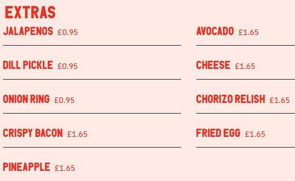 Menu at Gourmet Burger Kitchen restaurant, Birmingham, Burger Burger ...