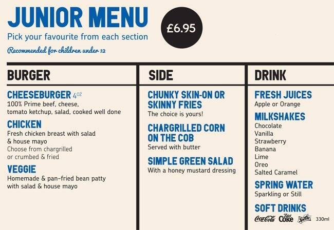 Menu at Gourmet Burger Kitchen restaurant, Birmingham, Burger Burger ...