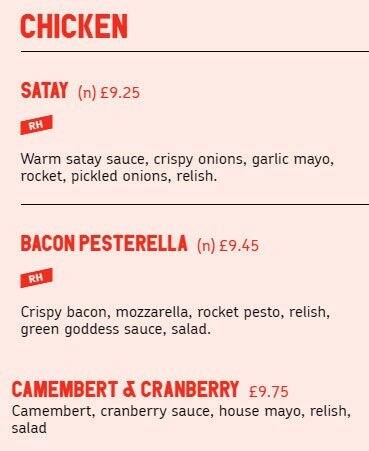 Menu at Gourmet Burger Kitchen restaurant, Birmingham, Burger Burger ...