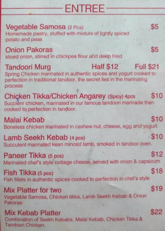 Butter Chicken Box Menu, Menu for Butter Chicken Box, Warkworth ...