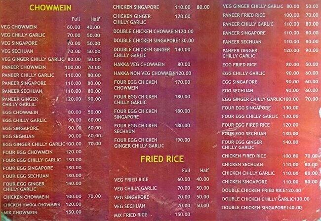 Chinese Hut Menu, Menu for Chinese Hut, Vasant Vihar, New Delhi - Zomato