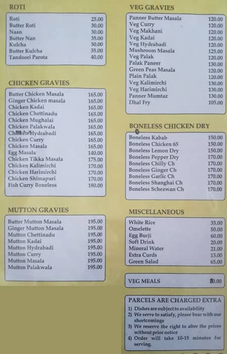Kafe Biryani Corner Menu, Menu for Kafe Biryani Corner, Kuvempunagar ...