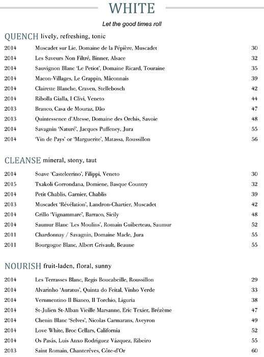 Menu at The Remedy Wine Bar Shop & Kitchen, London