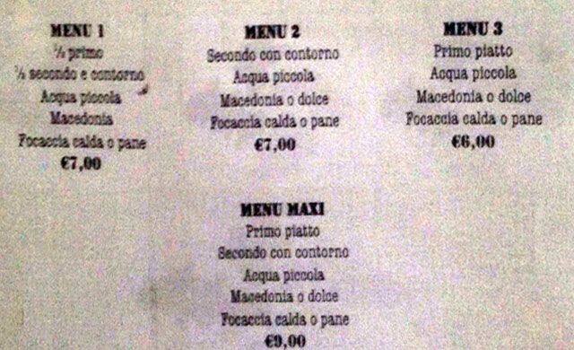 Menu da Da Bracco pizzeria, Roma, Via Roberto Bracco