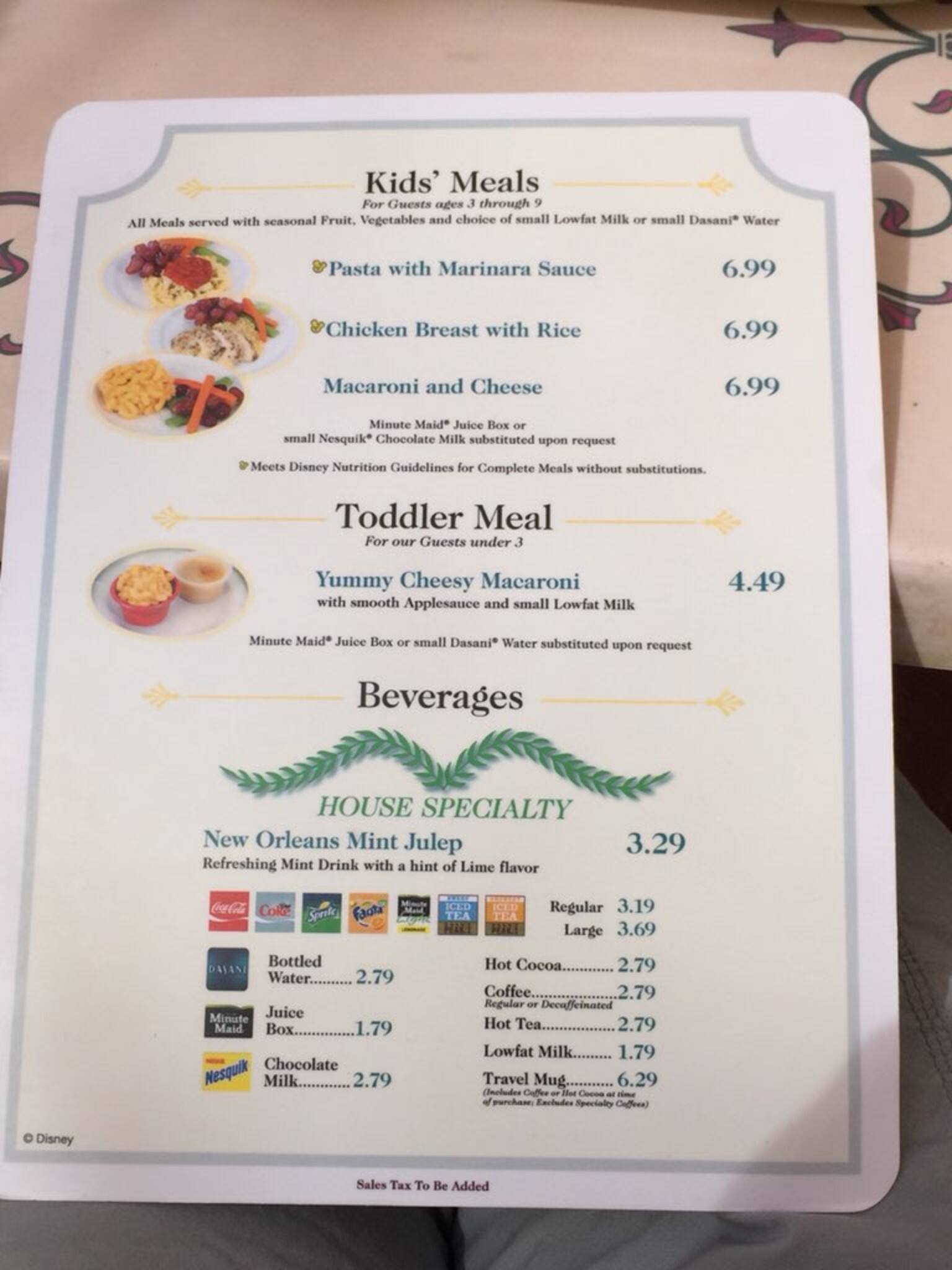 Menu at French Market Restaurant, Anaheim, S Harbor Blvd