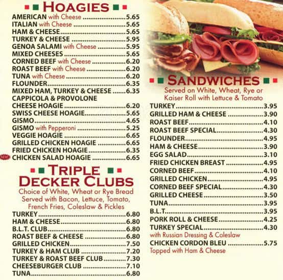 Menu at Verree Express Pizza pizzeria, Philadelphia