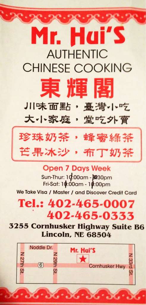 Mr. Hui'S Menu, Menu for Mr. Hui'S, Lincoln, Lincoln - Urbanspoon/Zomato