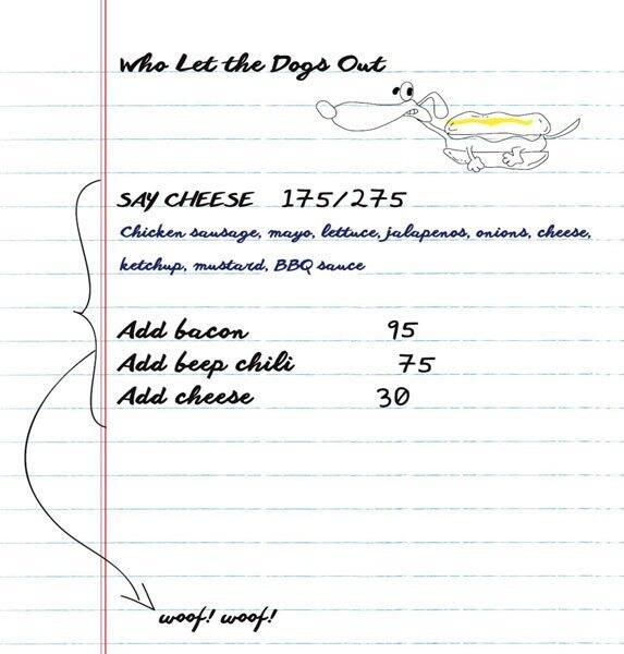 Menu at Double Roti, Bengaluru