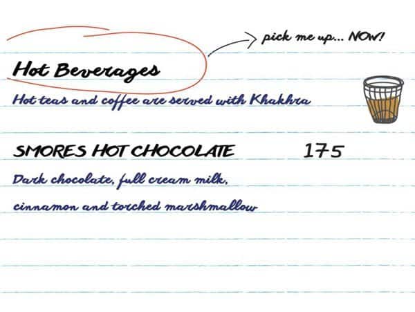 Menu at Double Roti, Bengaluru