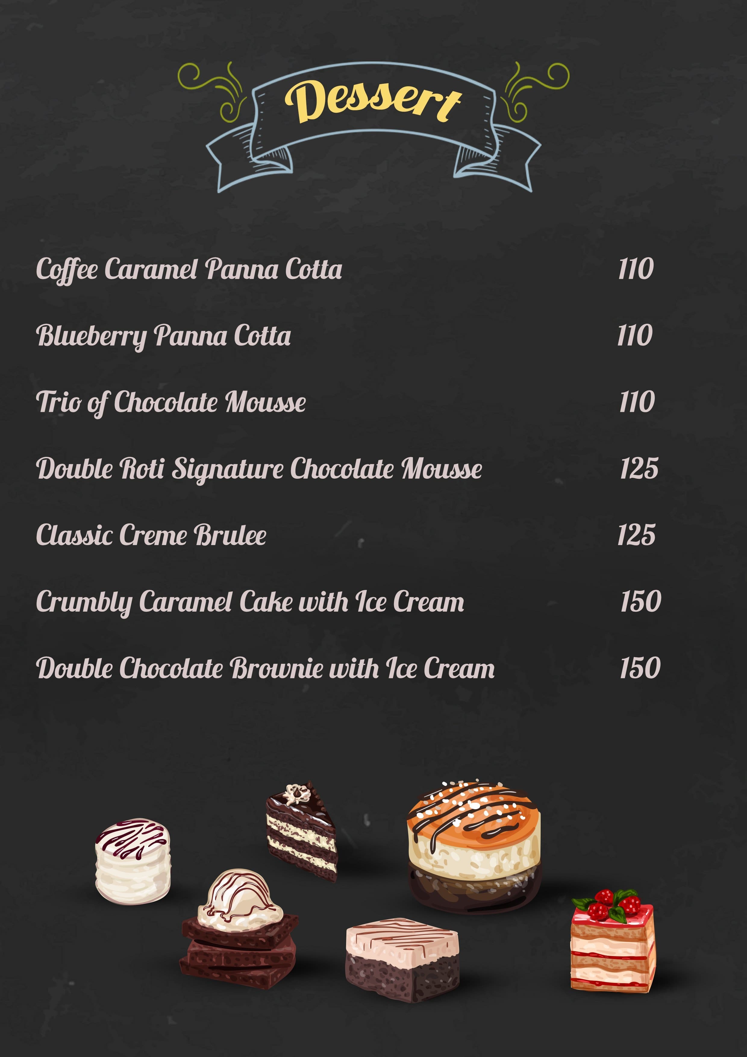 Menu at Double Roti, Bengaluru