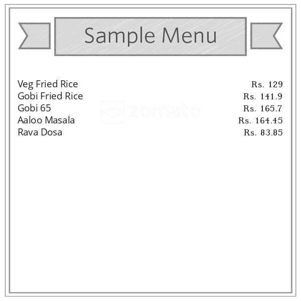 Menu of A.V.Amirtham Restaurant, Pallavaram, Chennai