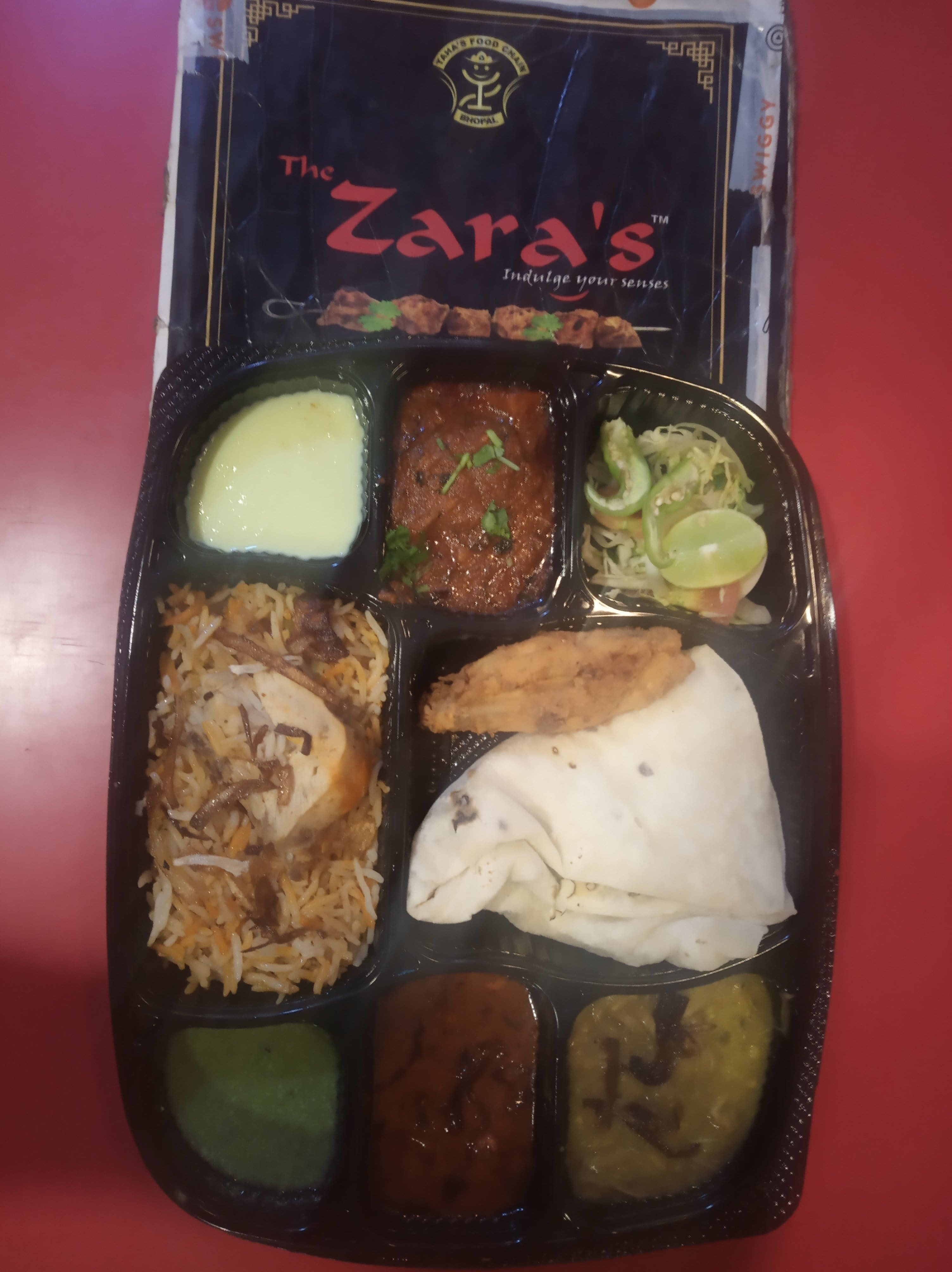 Menu at The Zara's, Bhopal