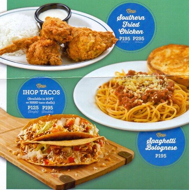 Menu at Ihop restaurant, Taguig, Fort Bonifacio W. Global Center