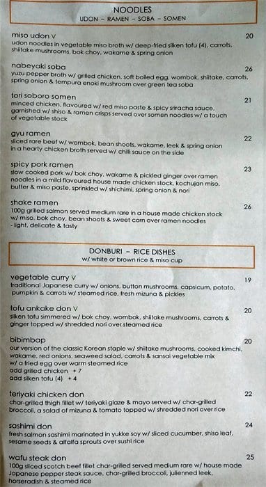 Menu at Golden Buddha pub & bar, Melbourne, 420 Lonsdale St