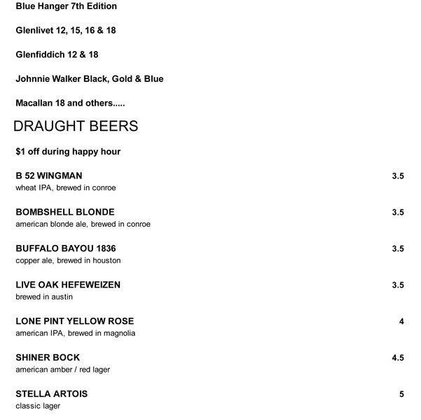Menu at The Republic Grille - The Woodlands, The Woodlands, W Panther ...