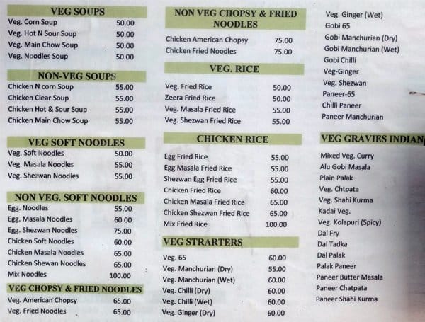 Food Zone Menu, Menu for Food Zone, Masab Tank, Hyderabad - Zomato