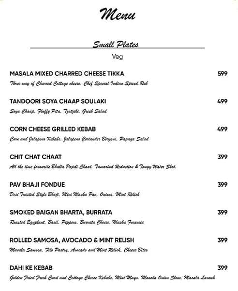 Menu of Noon Mirch, Indirapuram, Ghaziabad