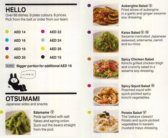 Yo Sushi Menu Menu For Yo Sushi Dubai International Airport Area Dubai Zomato