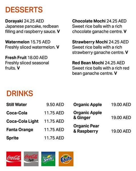 Yo Sushi Menu Menu For Yo Sushi Dubai International Airport Area Dubai Zomato