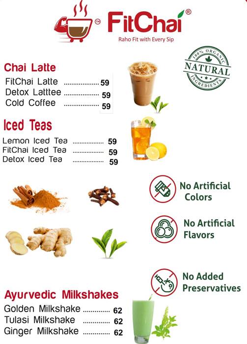 Menu of Fit Chai, Himayath Nagar, Hyderabad