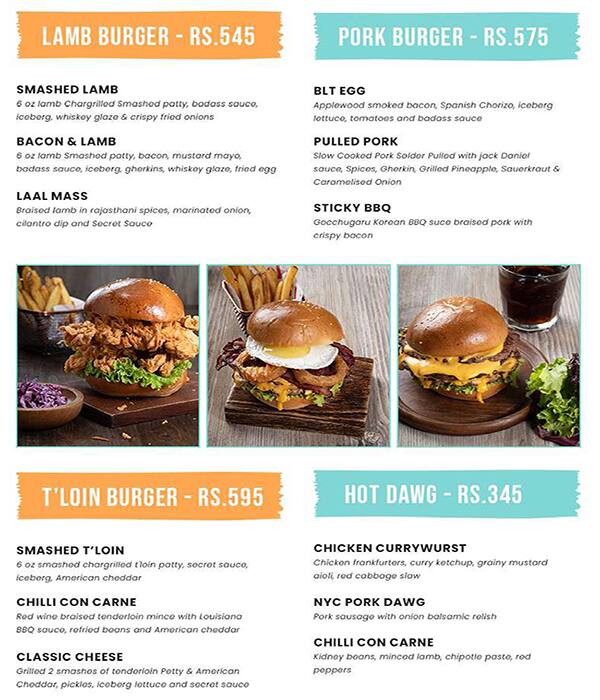 Menu at Fat Lulu's, Gurugram, 1st floor