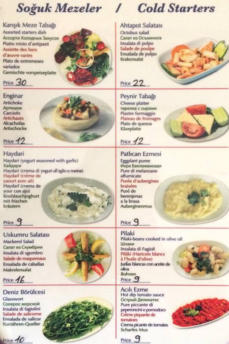 Odessa Restaurant Menü, Odessa Restaurant, Karaköy, İstanbul için Menü ...