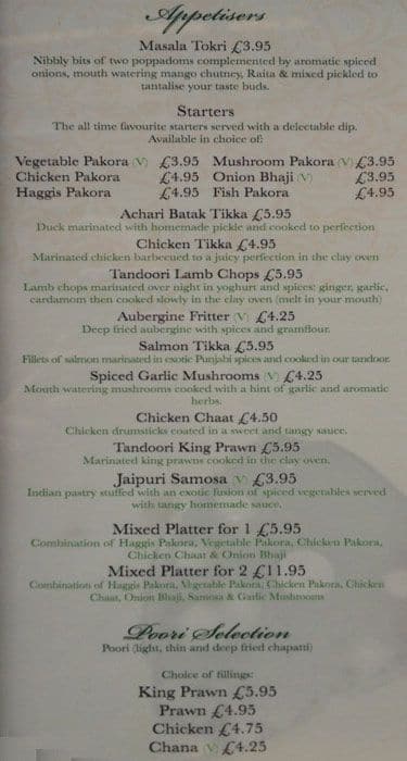 Masala Twist Menu, Menu for Masala Twist, City Centre, Glasgow - Zomato UK