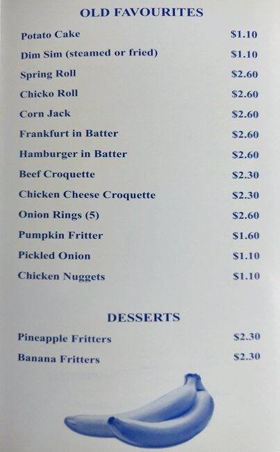 Menu at Montrose Fish & Chipperie fast food, Montrose