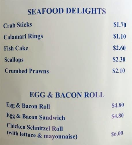 Menu at Montrose Fish & Chipperie fast food, Montrose