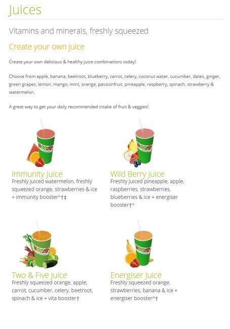 Menu at Boost Juice pub & bar, Kilkenny, 470 Torrens Rd