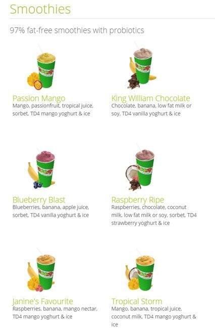 Menu at Boost Juice pub & bar, Kilkenny, 470 Torrens Rd