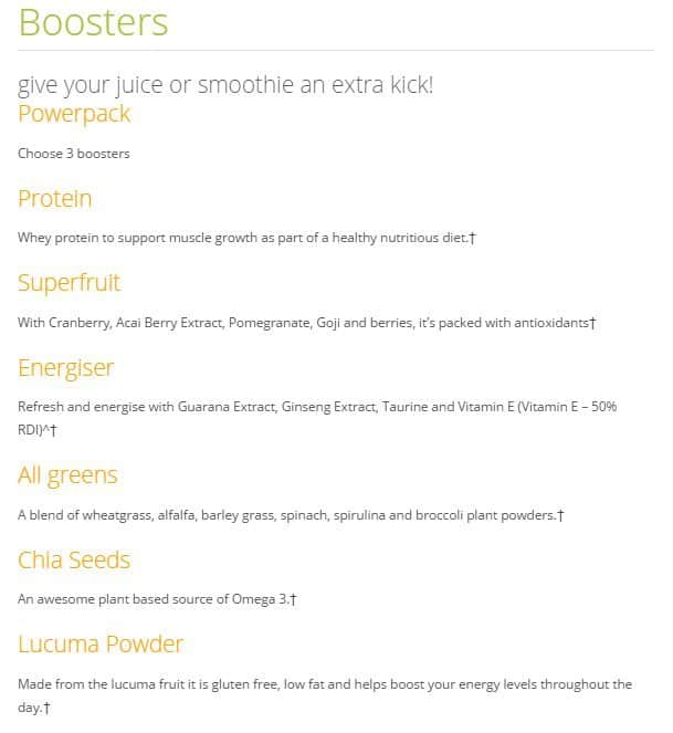 Menu at Boost Juice pub & bar, Kilkenny, 470 Torrens Rd