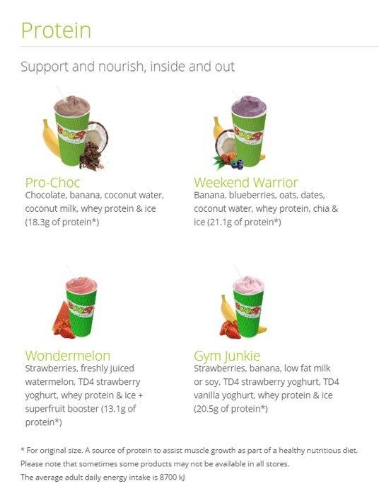 Menu at Boost Juice pub & bar, Kilkenny, 470 Torrens Rd