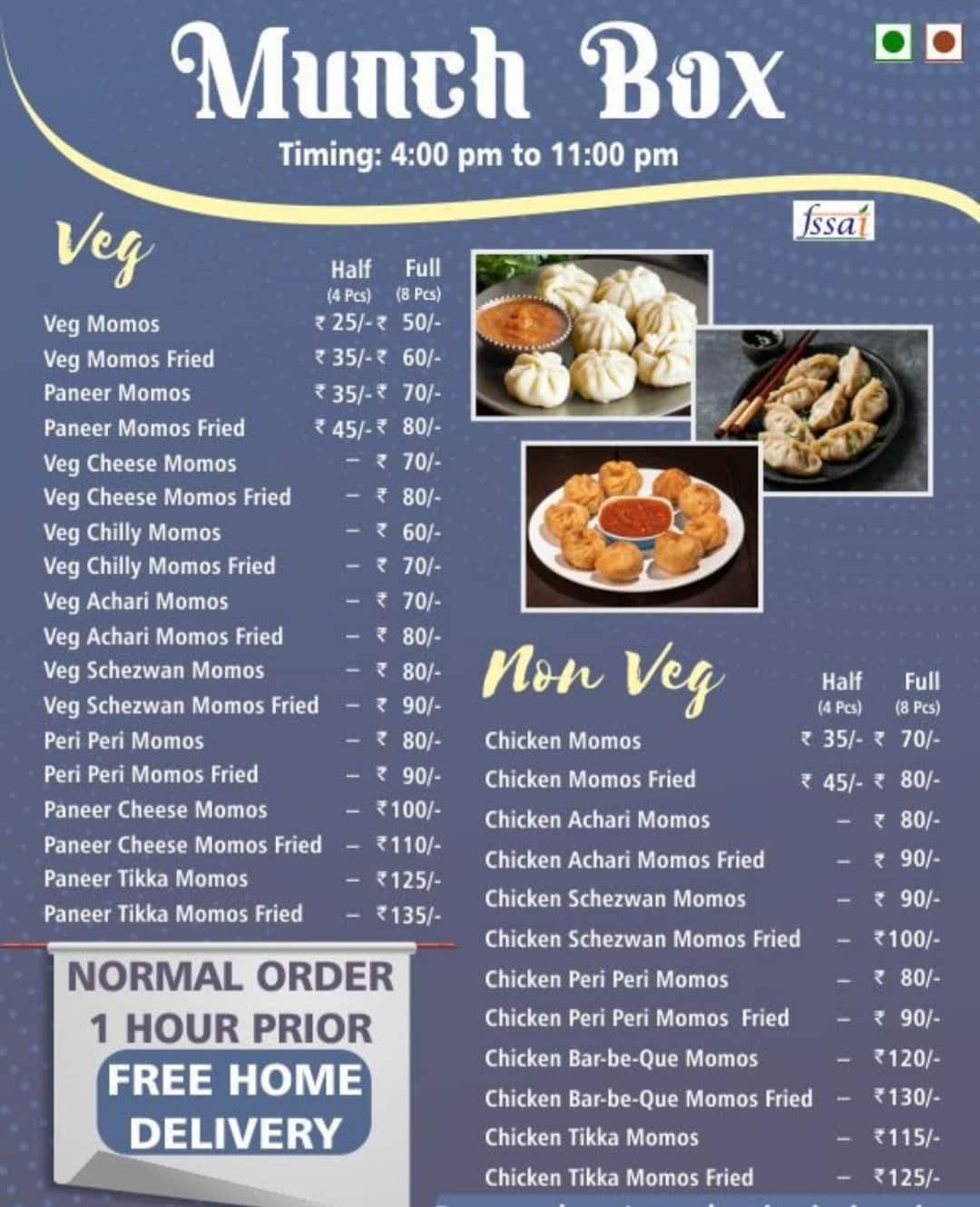 Menu of Munch Box, Kharghar, Navi Mumbai