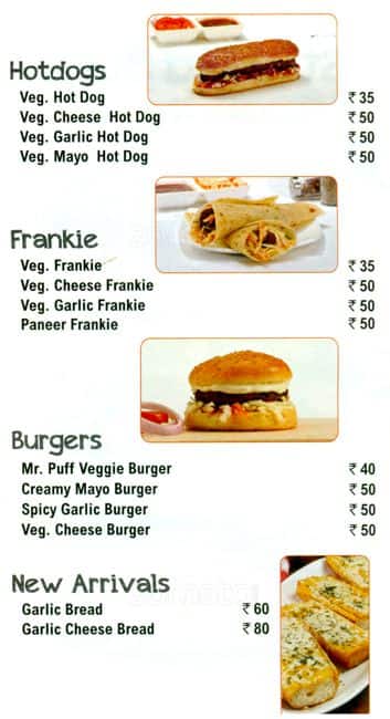 Menu at MR.Puff, Vadodara, 34