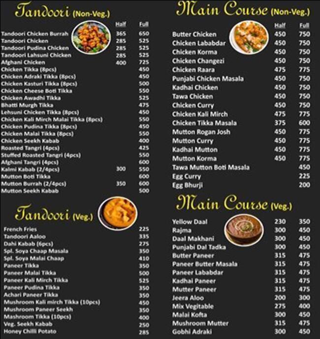 Menu at Khanah Mubarak, Gurugram, Supermart 2