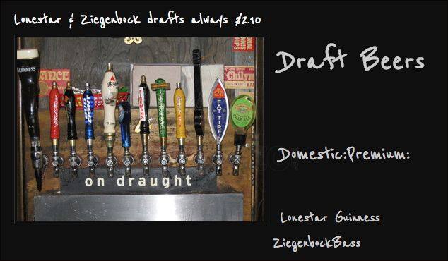 Menu at Showdown pub & bar, San Marcos