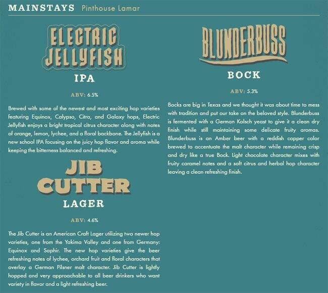 Menu at Pinthouse Pizza pizzeria, Austin, Burnet Rd