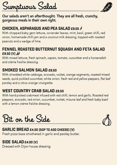 Menu at The Stable restaurant, Brentford, 12